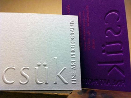 Desain Kartu Nama dengan Cetak Emboss | Ada 60 Ide Contoh