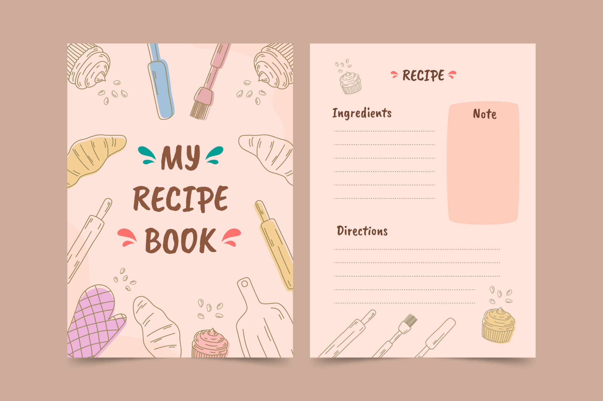 Buku Resep dan Masakan: Contoh Desain dan Percetakannya