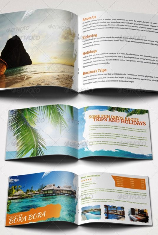 Desain Brosur Tour dan Travel Template Download Premium