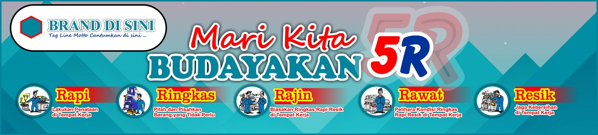 Spanduk 5S 5R Seiri Seiton Indonesia Free Download 12 Contoh Desain