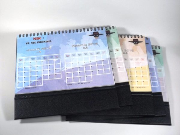 Produk Kalender Meja 2018 PT NBC File Template Free Download