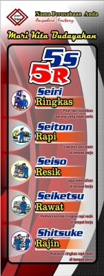 Banner Poster 5s 5r Seiri Seiton Seiso Seiketsu Shitsuke