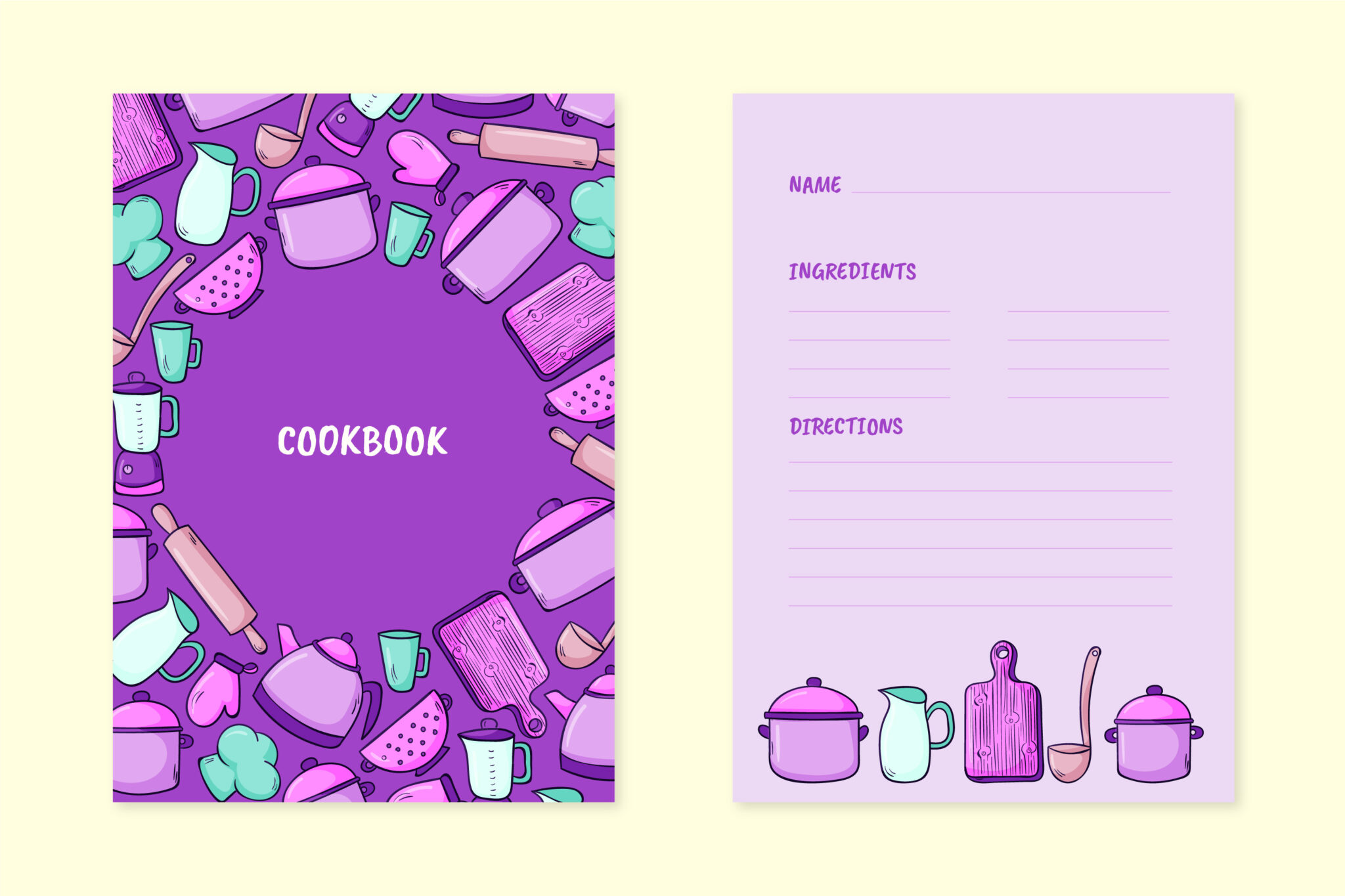 Buku Resep dan Masakan: Contoh Desain dan Percetakannya